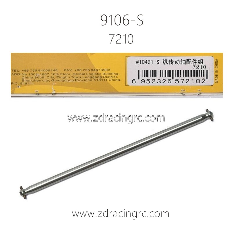 ZD RACING Thunder 9106-S Parts 7210 Transmission Shaft